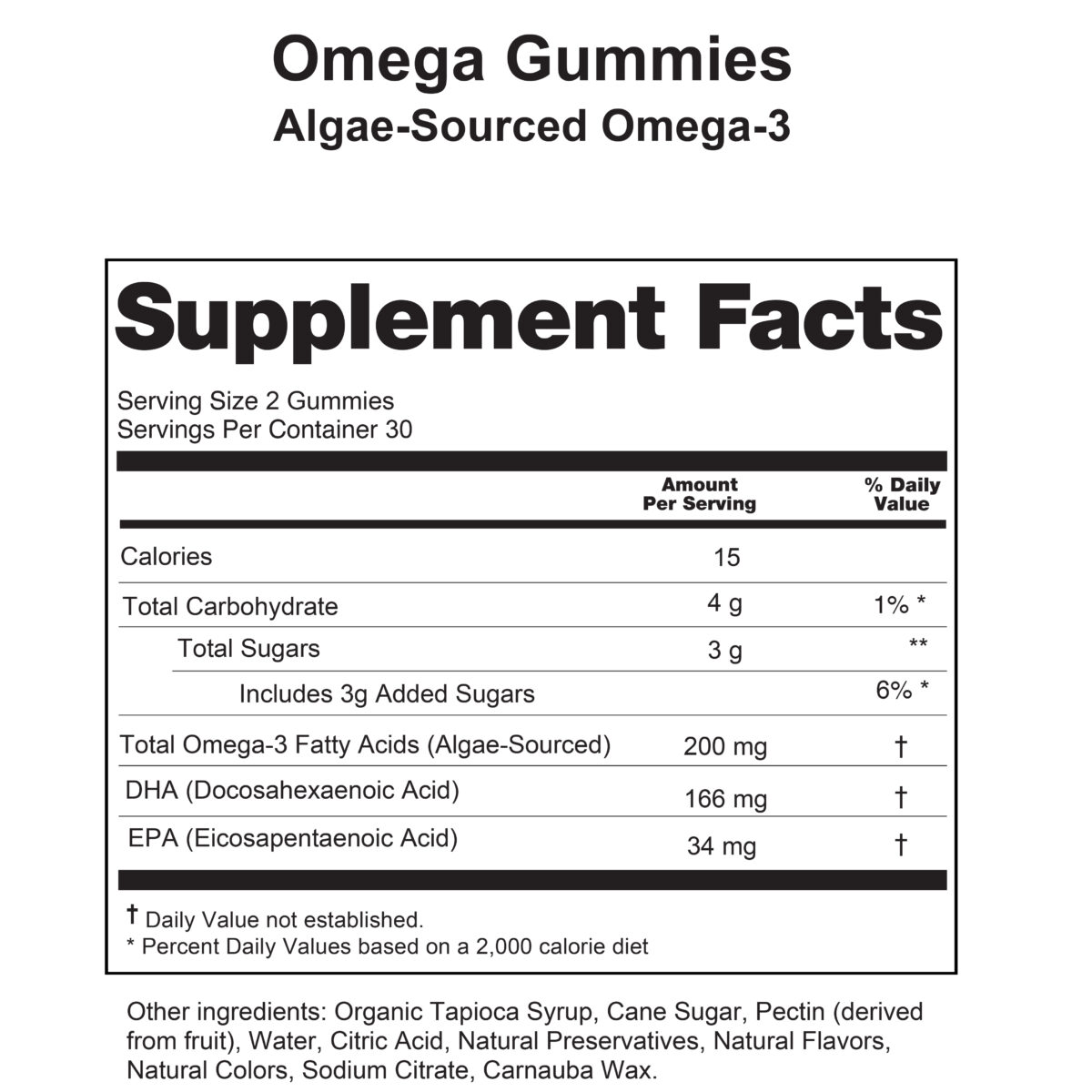 Omega Gummies Vegan - VitaWest Nutraceuticals